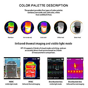 HT-19 New Higher Resolution 320 x 240 IR Infrared Thermal Imaging Camera with 300,000 Pixels and Sharp 3.2" Color Display Screen. Hti-Xintai