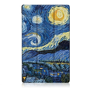 Newshine All-New Fire HD 10 2017 Case, Ultra Slim Lightweight Trifold Smart Stand Case (Auto Sleep/Wake) for Amazon Fire HD 10 (7th Generation, 2017 Release) 10.1 Inch Tablet, Starry Night