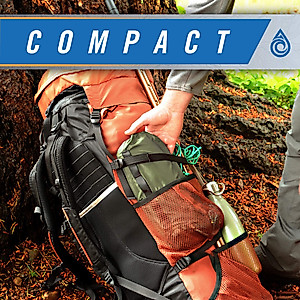 AquaQuest Hideaway Bivy Stealth Compact Single-Pole Hooped Tent Waterproof Breathable with Mosquito Bug Net Mesh for Hunting, Hiking, Camping - Olive Drab