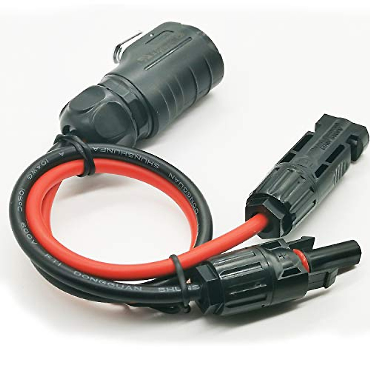 AYECEHI 10AWG 2 Pin Power Industrial Circular Connector to Solar Cable Adapter for Solar Panel Suitcase and More (1.3ft/40cm)