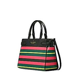 Kate Spade Staci Wrapping Paper Print Medium Satchel Black multi