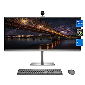HP Envy All-in-One Desktop, 34" WUHD (5120 x 2160) 500nits Display, Intel Core i7-11700 Processor, NVIDIA GeForce GTX 1650, 16GB RAM, 512GB SSD, Webcam, Wireless Keyboard & Mouse, Windows 11 Home