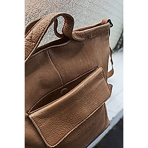 Latico Leathers Bianca Leather Tote Bag for Women (Brown) - Made From 100% Authentic Leather Handcrafted by Artisans - Top Handle Crossbody Bag Versatile Women Purses and Handbags for Work & School