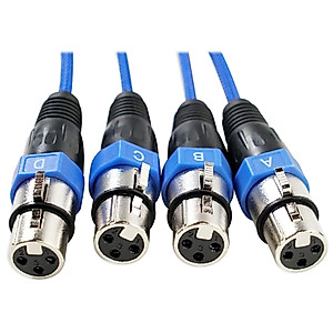 Rockville SX32100 32 Channel (4 Returns) 100 Foot XLR Snake Cable, 100% OFC