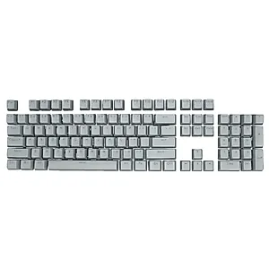 Heave 104Pcs Keycaps Set,PBT Keycaps Double Shot Backlight Keycaps for MX Mechanical Gaming Keyboard Replacement Key Cap(Only Including Keycaps) Grey