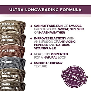 Blinc Eyebrow Mousse, Extreme Hold Tinted Eyebrow Gel with Peptides and Vitamins A & E, Natural Finish, Long-Wearing, Waterproof, Vegan, Gluten-Free & Cruelty-Free, Taupe, 4.7mL/ 0.16 Fl. Oz