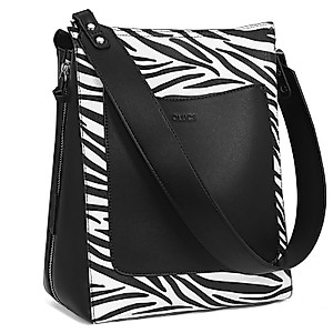 CLUCI Hobo Bags for Women Soft Leather Bucket Tote Purse and Handbag Designer Ladies Crossbody Shoulder Bags Zebra Pattern PVC