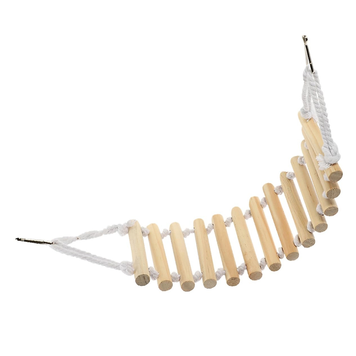 FRCOLOR 3pcs Wooden Climbing Ladder Turtle Platform Pet Ladder Bridge Wooden Reptile Ladder Bird Cage Ladder Hanging Bird Ladder Parakeet Wood Ladder Lizards Bridge Hamster Playing Large