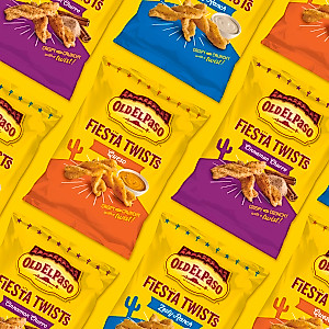 Old El Paso Fiesta Twists, Queso Cheese, Crispy Corn Snacks, 5.5 oz