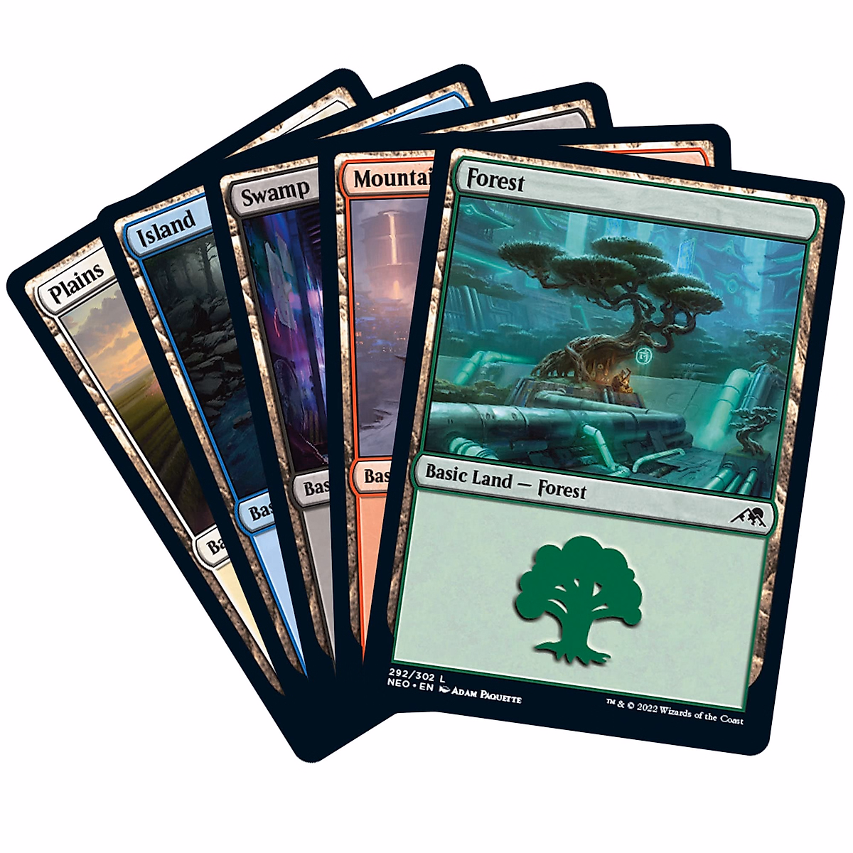 Magic: The Gathering Kamigawa: Neon Dynasty Bundle | 8 Set Boosters + Accessories