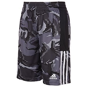 adidas boys Aeroready® Action Camo Shorts, Black, 8-15 Years US