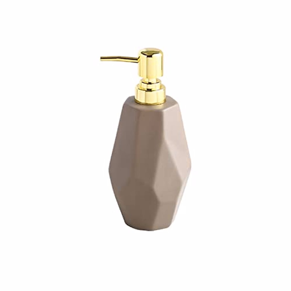 GRFIT Soap Bottles Ceramic Soap Dispenser Bathroom Decoration Toothbrush Holder Soap Box ABS Pump Head Lotion Bottle Toothbrush Cup Toothpaste Dispenser Tray Set Soap Dispenser (Color : 1pcs-Brown)