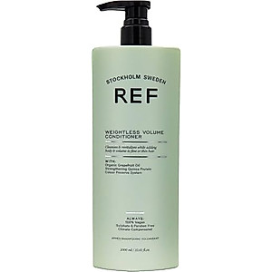 Ref Weightless Volume Conditioner 1000ml Light conditioner with natural extracts specially selected to protect, strengthen and detangle fine or thin hair.…