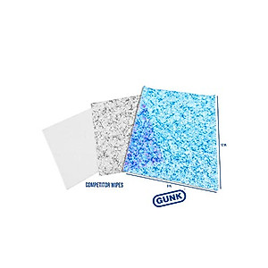 GUNK MPDW30 Multi-Purpose Degreasing Wipes 30-Count 8 x 12 inch 2-Sided Smooth or Scrubby Texture