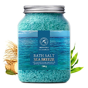 Bath Sea Salt 46 Oz - Sea Breeze Salt - Natural Bath Sea Salts - Best for Good Sleep - Relaxing - Calming - Body Care - Beauty - Aromatherapy
