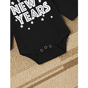 My First New Year Outfit Baby Boy 1st New Year Romper Pant 0 3 6 9 12 Months Newborn Infant Boys Clothing Clothes Gift Black