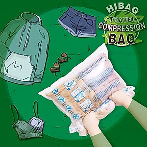 Compression Bags for Travel, Roll Up Space Saver Bags for Backpack, Luggage and Suitcase (16)