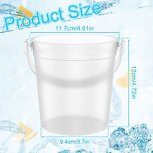 10Pcs Plastic Cocktail Buckets for Drinks, 1L 32oz Reusable Ice Bucket Smoothie Drink Buckets for Party,Liter Ice Bucket Translucent for Bar Beer,Anything but a Cup Party Ideas