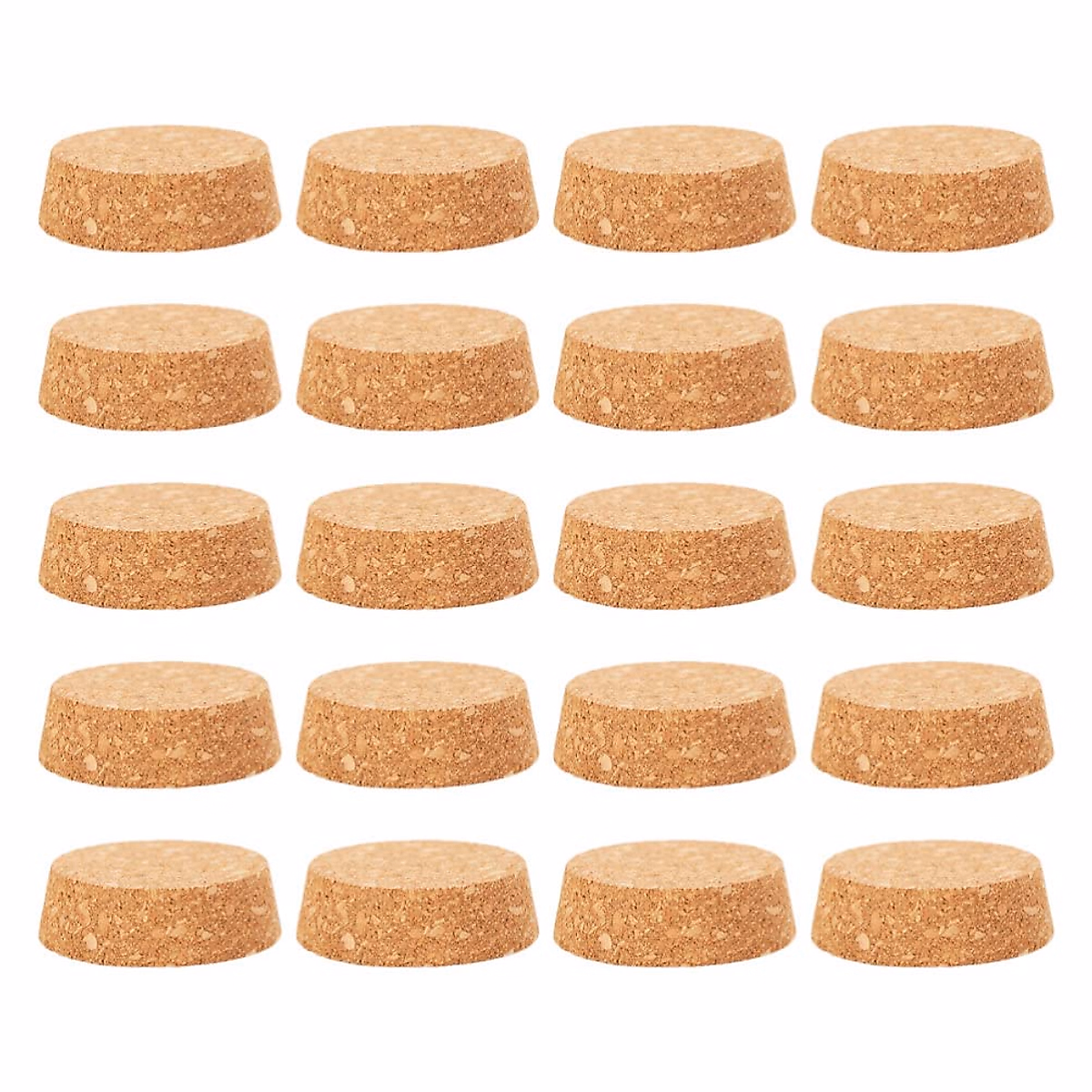 Housoutil 25Pcs Wine Bottle Cork Stoppers Sealing Covers Soft Wood Corks Large Wooden Tapered Cork Plugs Replacement for Wine Beer Bottle Crafts （ 5.3cm*4.7cm*1.7cm）