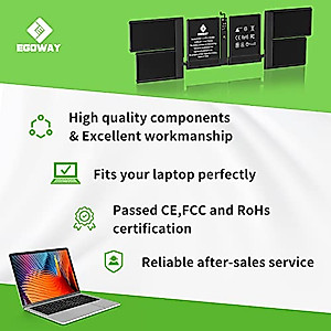 A2442 Battery, Egoway A2519 Replacement Laptop Battery for MacBook Pro 14 inch (Late 2021), Easy-to-Install Replacement Battery A2442 with Tools, EMC3650 [11.47V/6100mAh]