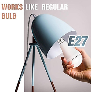 garageangle 4Pack Rechargeable Emergency 15W LED Light Bulb,Battery LED Bulbs Light 150W Equivalent for Power Outage Camping Outdoor Activity Hurricane 6000K E26 Base Emergency Lighting Bulb