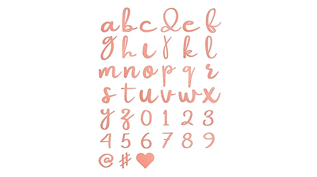 Personalize Your Cursive Glitter Letter Banner | Gold, Silver, Rose Gold