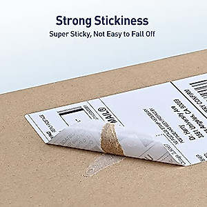 iDPRT Shipping Labels - 4×6 Thermal Direct Shipping Label, Fan-Fold Labels, Thermal Shipping Label for Label Printer, 500 Labels Per Stack, Address Blank Labels for Office, Strong Adhesive Labels