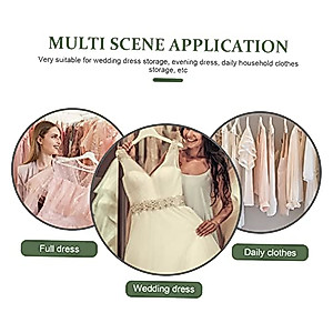 Homoyoyo 2pcs Non- Hanger Hanging Racks for Clothes Heavy Duty Anti- Clothes Hanger Non- Clothes Hanger Bride Hanger for Wedding Dress Spadded Hangers Wedding Dress Hangers