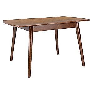 SAFAVIEH Home Collection Varda Walnut Manual Extension Dining Room Table