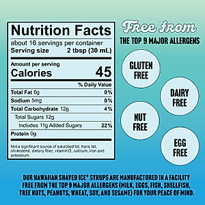 Hawaiian Shaved Ice Syrup Pint, Blue Cotton Candy, Bundled with S900A Snow Cone and Shaved Ice Machine