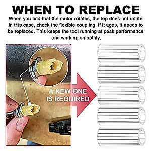 395 Multi-Tool Flexible Coupling Compatible with Dremel Parts 2615294309 5pcs Rotary Multi Tool Coupling