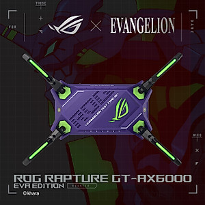 ASUS ROG Rapture GT-AX6000 EVA Edition Dual-Band WiFi 6 Gaming Router, Dual 2.5G WAN/LAN Ports, WAN Aggregation, Triple-Level Game Acceleration, AiMesh Compatible, Lifetime Internet Security