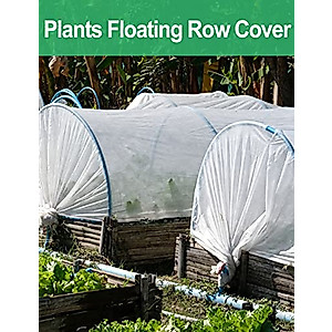 Plant Cover Freeze Protection 10FT x 33FT, Wohohoho 1.0oz/yd² Heavy Duty Plant Blanket, Frost Protection Down to -5°C/23°F, Anti-UV, Reusable Garden Floating Row Cover for Plants Vegetable Fruits