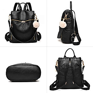 DDQYYSPP Backpack Purse for Women Large Capacity Multipurpose Travel Bag Leather Backpack Shoulder Bag Girls Backpack Schoolbag