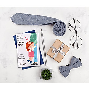 WaaHome Happy Fathers Day Card for Dad from Daughter, Dad and Daughter Fathers Day Gift Card, Fathers Day Gift Card for Men, Dad Birthday Card with Envelope