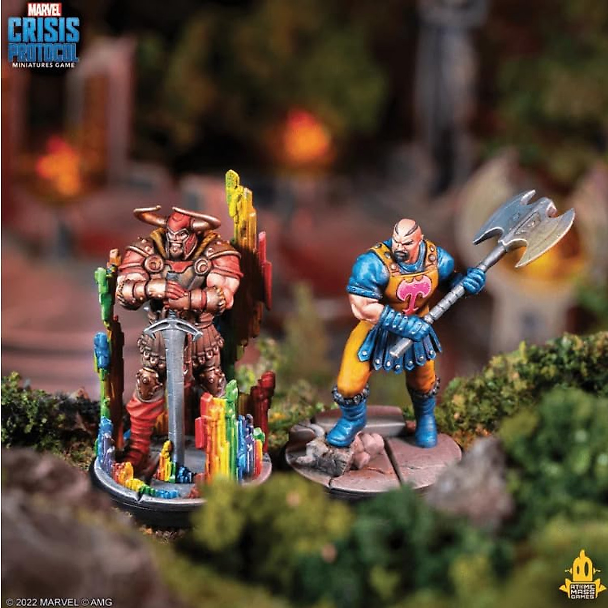 Atomic Mass Games Marvel: Crisis Protocol Heimdall & Skurge Character Pack - Guardians of Asgard Unite! Tabletop Superhero Game, Ages 14+, 2 Players, 90 Minute Playtime, Made