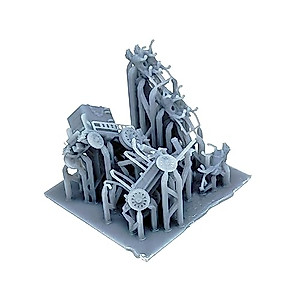 Outland Models Scenery Old West Horse Carriage Battle Wagon Set 1:160 N Scale