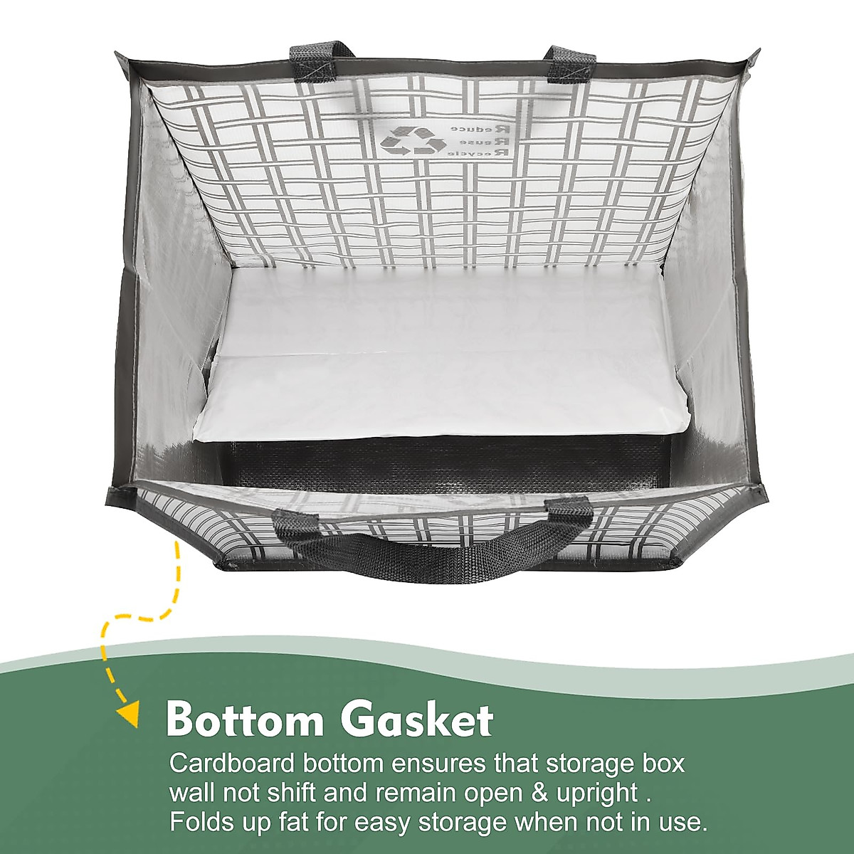 Lily queen Recycle Bin Bags for Kitchen Home Trash Cans Sorting Bins 12 Gallon Set of 2