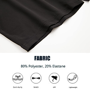 Men's Amphibian Hybrid Shorts Golf Casual Shorts Stretch Quick Dry Walk Athletic Camping Hiking MP301 Black 30