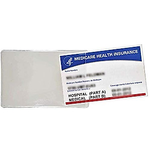 5 New Medicare Card Holders Protector Sleeves Clear 6mil