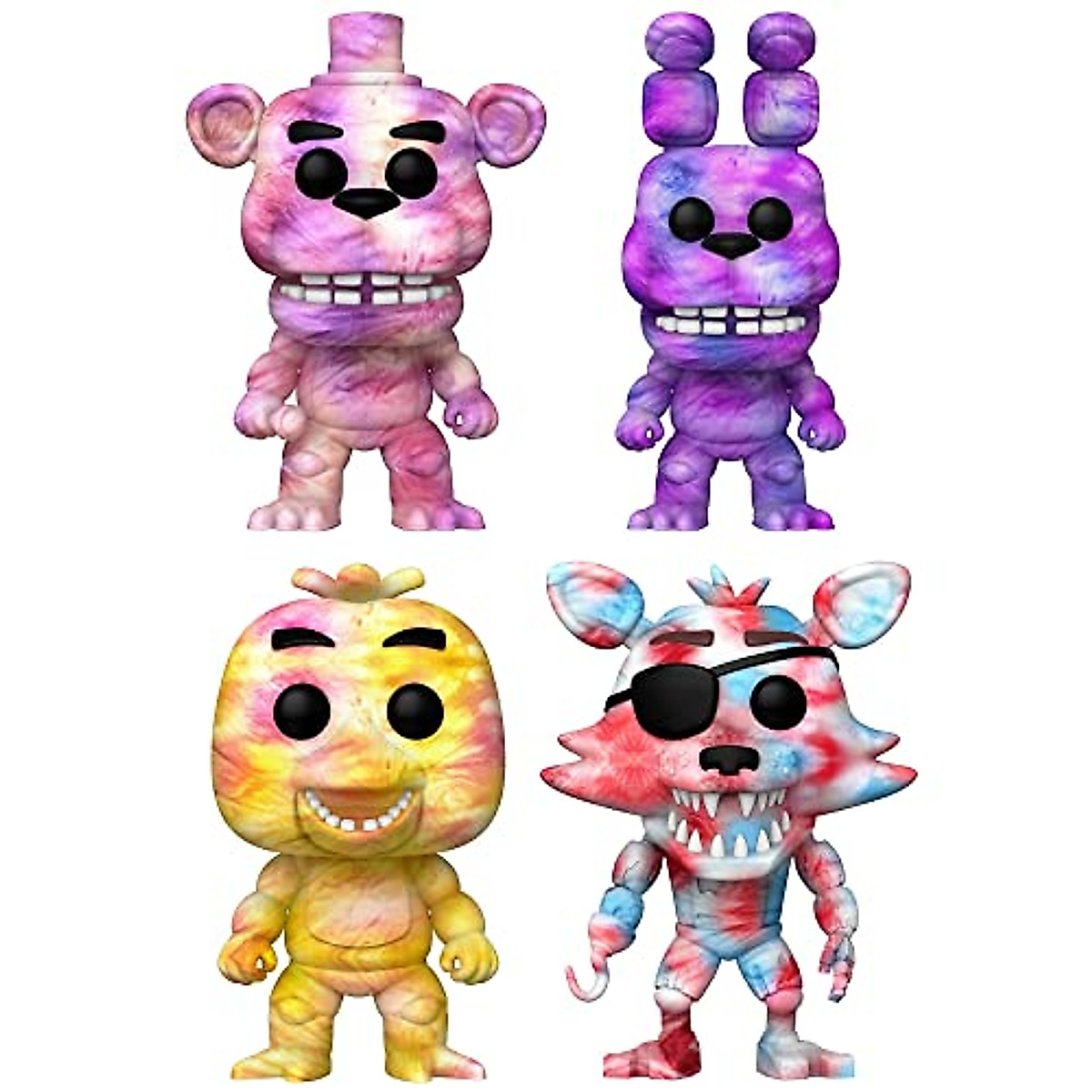 Funko Pop-Games: Five Nights at Freddy's Tie Dye Collectors Set- Bonnie, Chica, Foxy, and Freddy