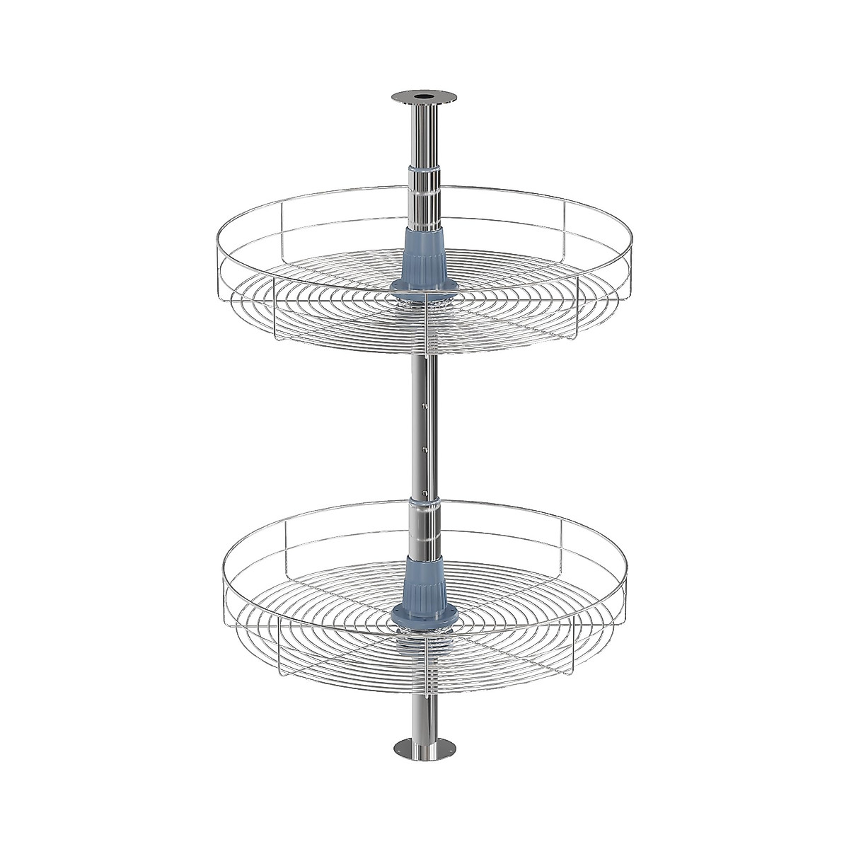 Dowell 4001 360D 30in H Wall Corner Lazy Susan ,Double Rack