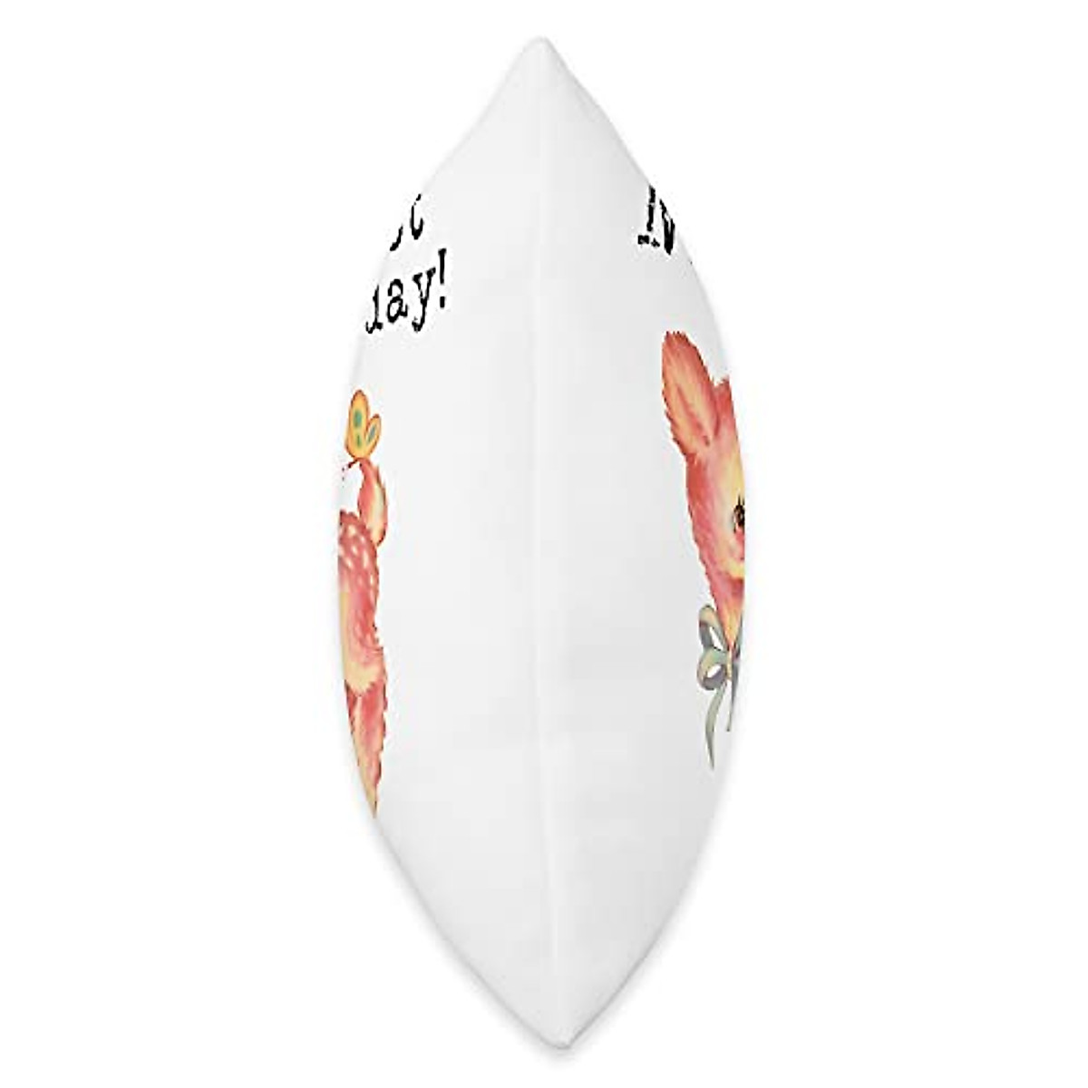 Pink Sky Kitsch Kawaii, Funny Deer, Kitsch, Retro Christmas Throw Pillow, 18x18, Multicolor