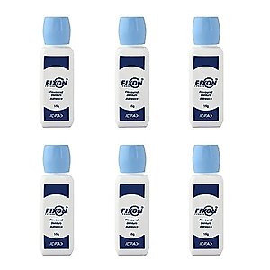 (Pack of 6) Fixon Denture Adhesive Powder (15gm Each) - by Exportdeals