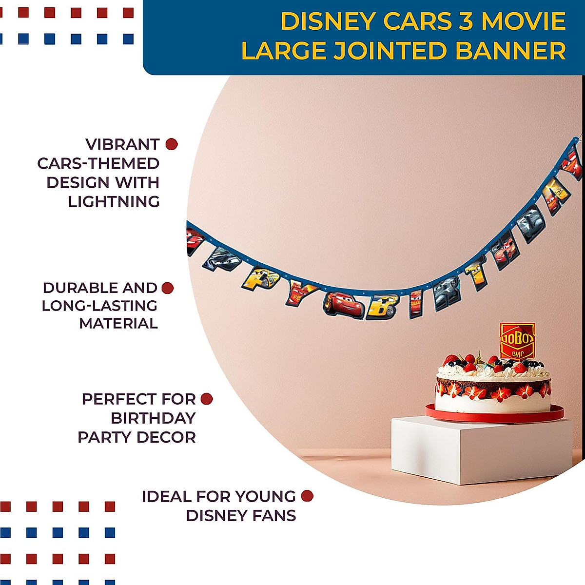 Unique Disney Cars Birthday Letter Banner