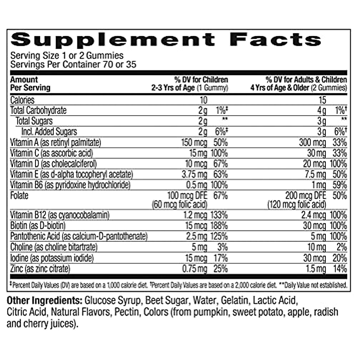 OLLY Kids Multivitamin Gummy Worms, Overall Health and Immune Support, Vitamins and Minerals A, C, D, E, Bs and Zinc, Chewable Supplement, Sour Fruit Punch, 45 Day Supply - 70 Count