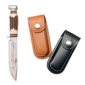 Portable Folding Knife Storage Sheath Pouches With Belt Leathers Holsters Belt Pocket Knife Holder Durable Knife Pouches Holsters