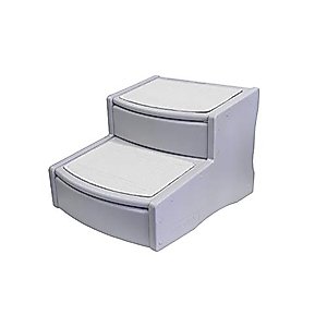 Pet Gear Easy Step II Extra Wide Pet Stairs, 2 Step for Dogs/Cats up to 200 pounds, Removable/Washable Carpet, Easy Assembly (No Tools Required), 3 Colors