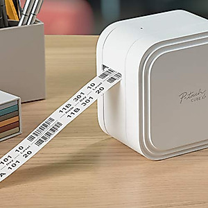 Brother P-Touch TZe-M261 Black Print on Matte White Label Tape 1.4” (36mm) Wide x 26.2’ (8m) Long