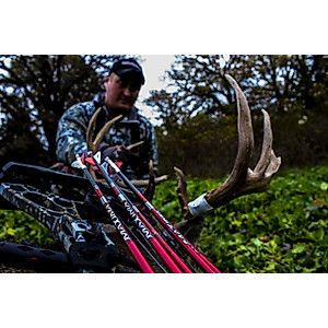 Carbon Express Maxima Red SD Carbon Arrow - 6 Pack, Black & Red, 350 (50871)